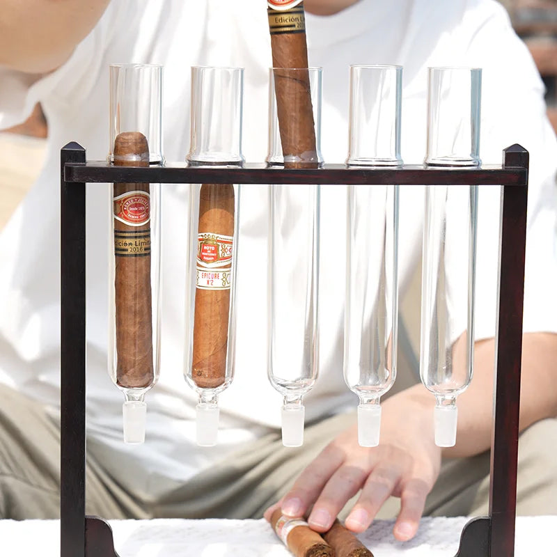 🎁Premium gifts-Cigar Test Tube Humidor Rack – Ceruleany